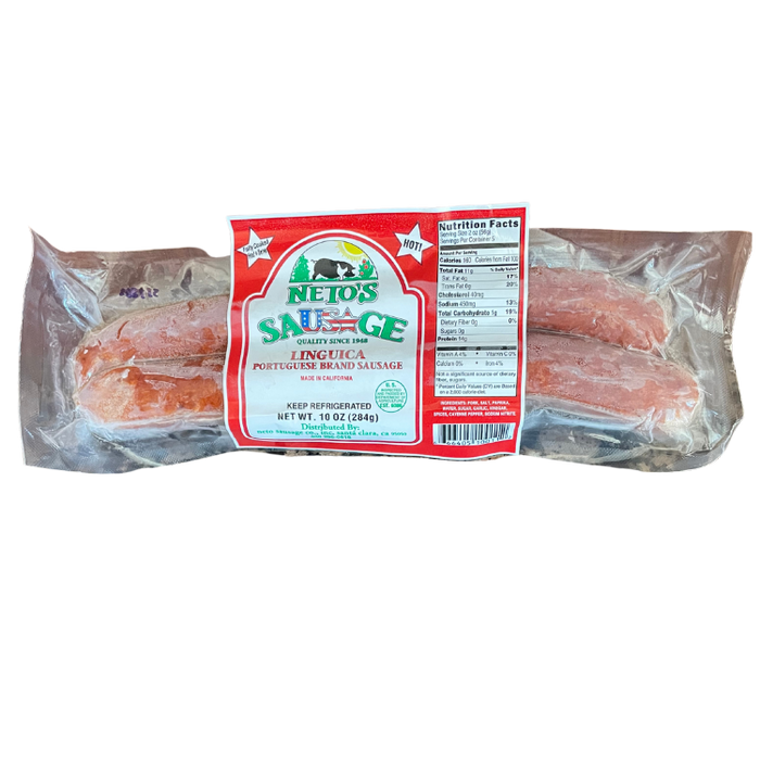 Neto's Hot Linguica, 10 oz | The Portuguese Market