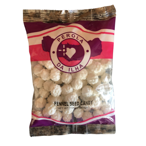 Confeito de Funcho is a traditional sweet made from sugar and flavored ...